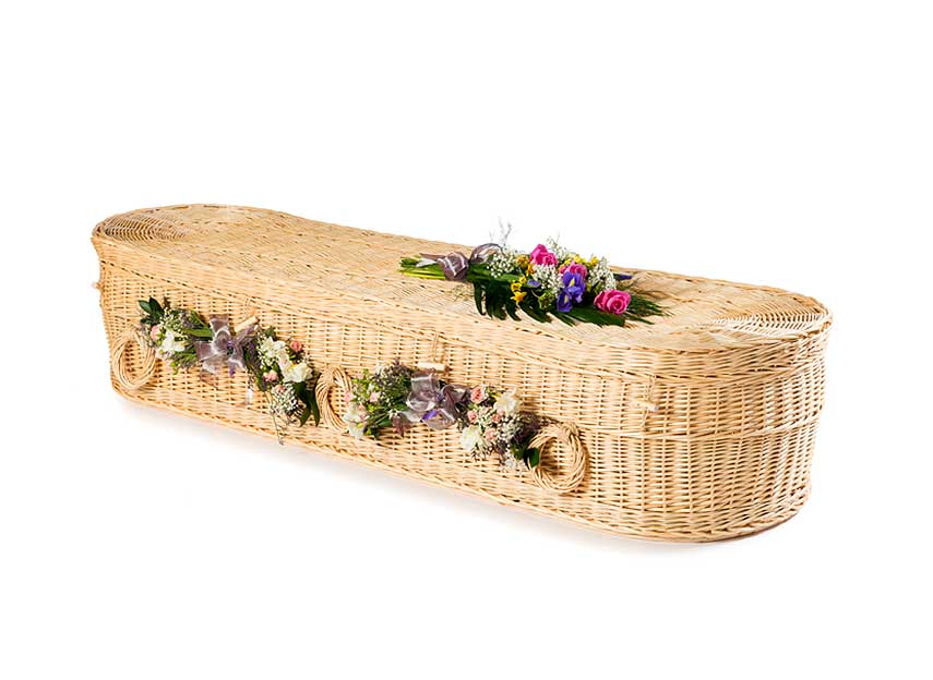 Biodegradeable, eco friendly coffins for green, woodland burials