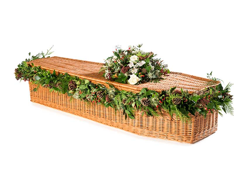 Biodegradeable, eco friendly coffins for green, woodland burials