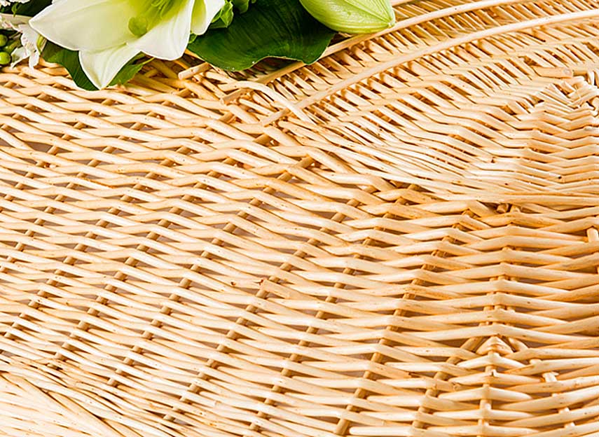 Biodegradeable, eco friendly coffins for green, woodland burials