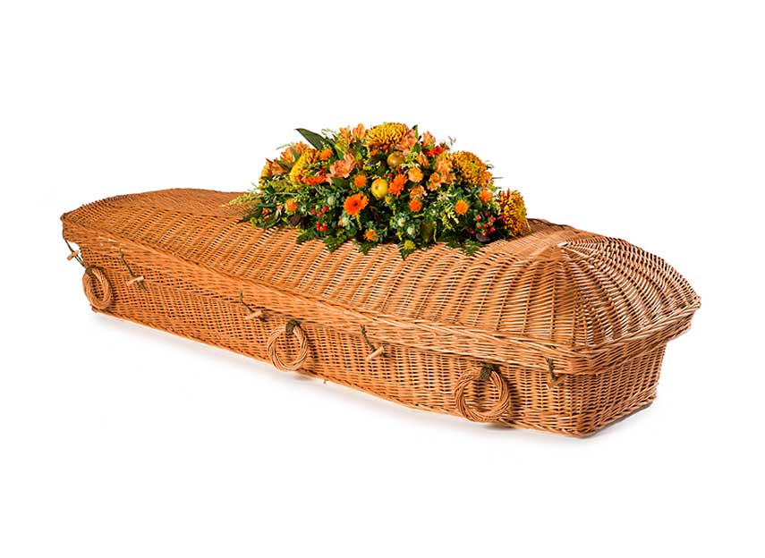 Biodegradeable, eco friendly coffins for green, woodland burials